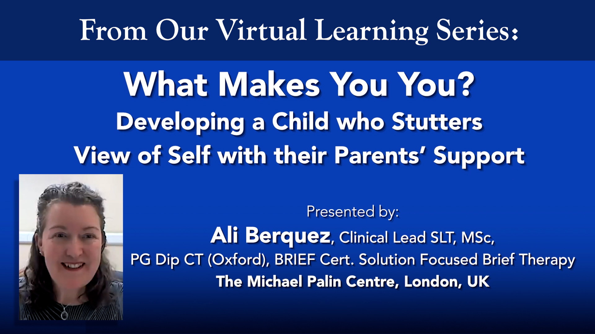 What Makes You-You: Developing a Child who Stutters’ View of Self with ...