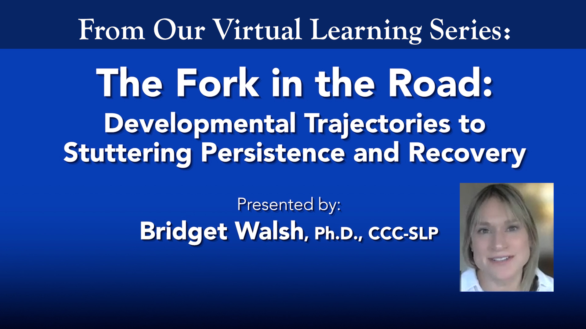 The Fork In the Road: Developmental Trajectories to Stuttering ...